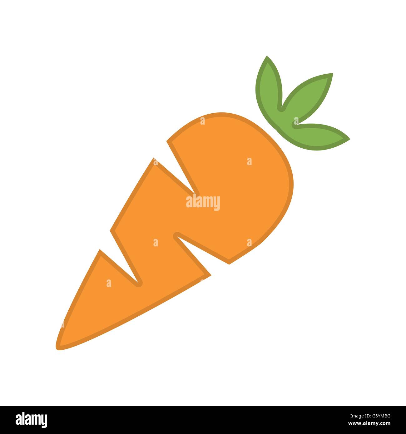 Vector orange carrot, carrot meals icons set Stock Vector Image & Art ...