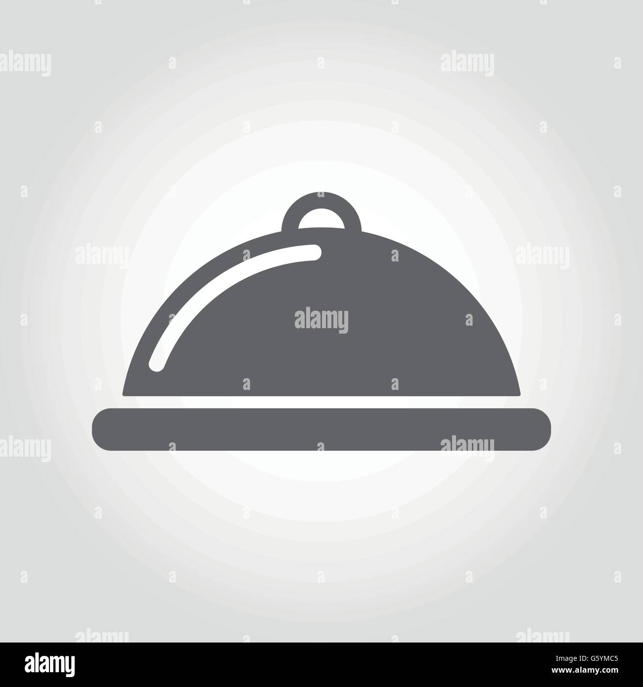 Vector grey food platter icon Stock Vector Image & Art - Alamy