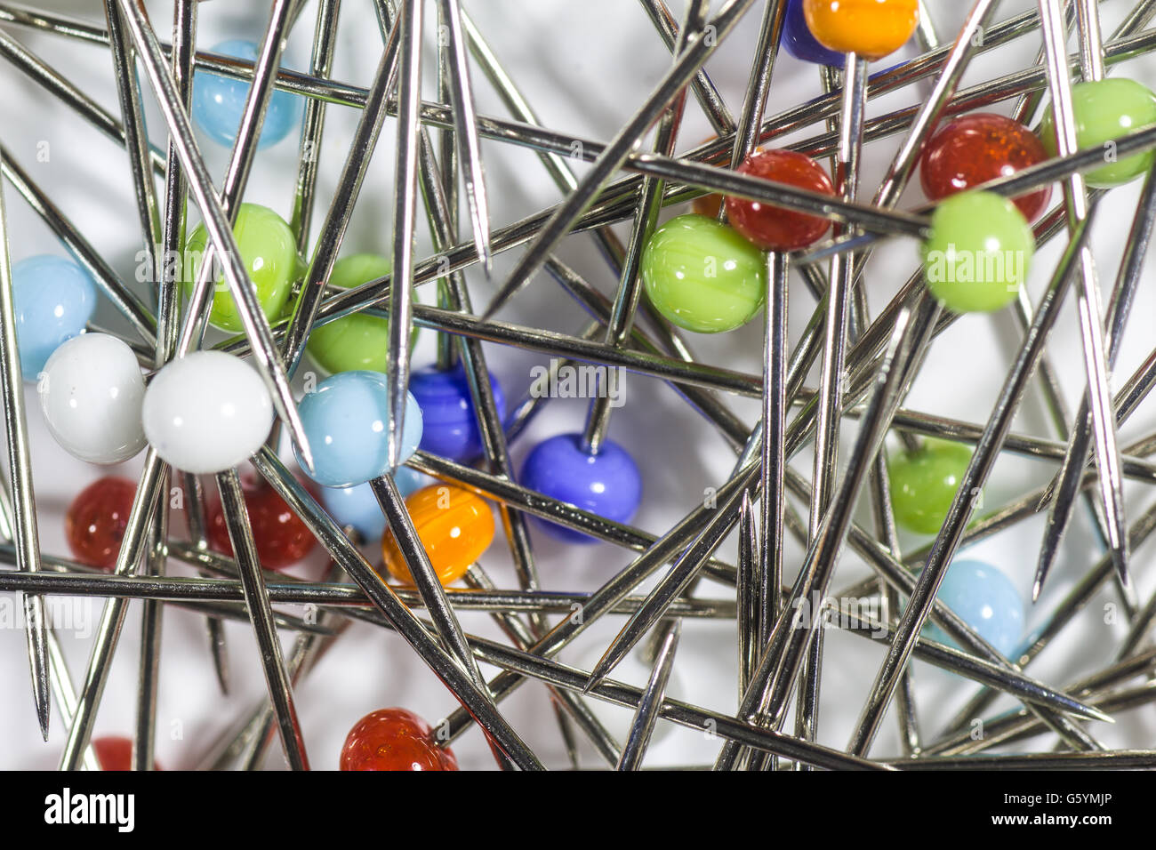 Glass head pins hi-res stock photography and images - Alamy