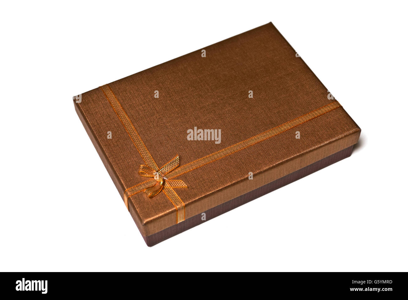Gift box with ribbon Stock Photo - Alamy