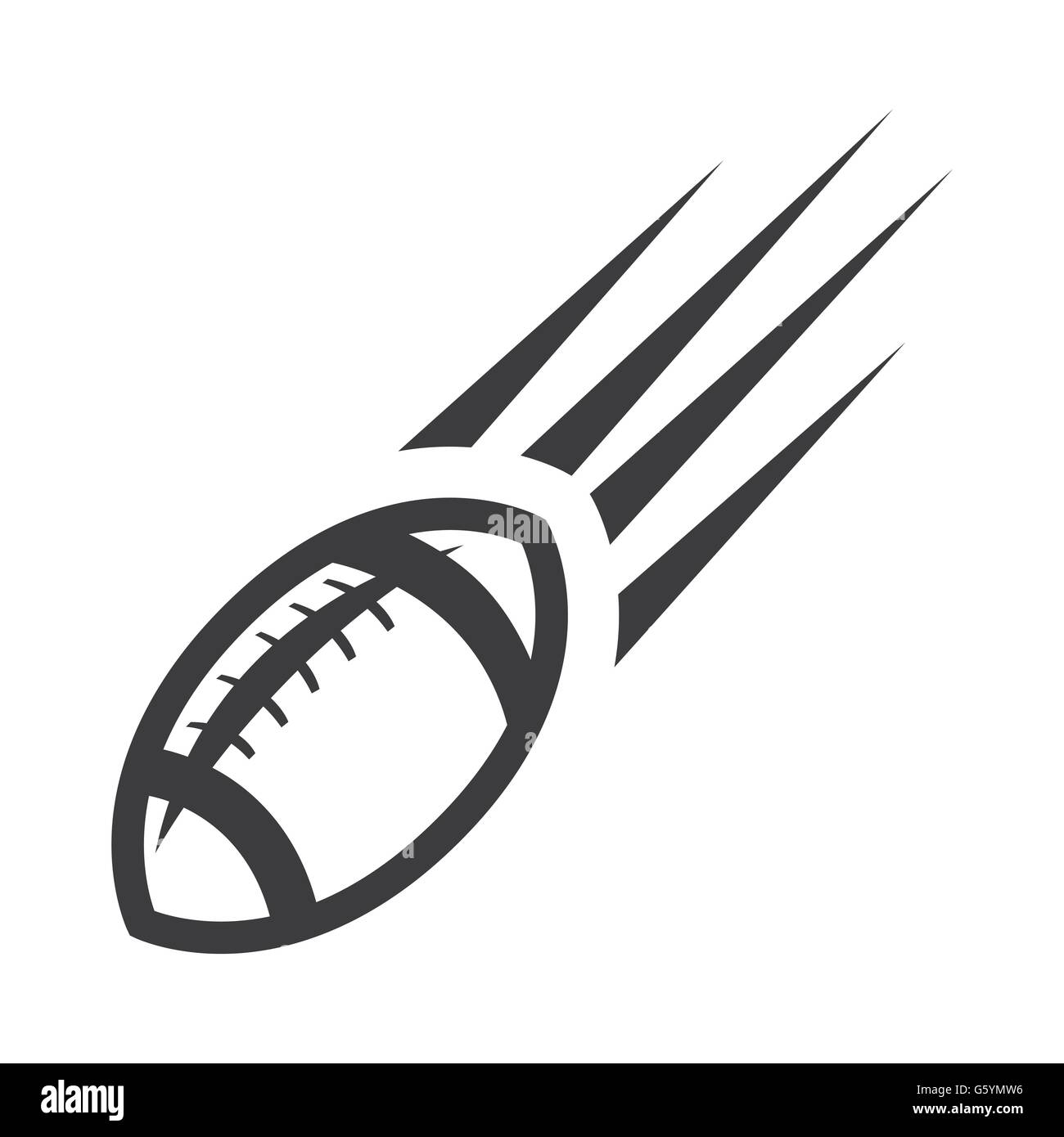 Vector black football icon Stock Vector Image & Art - Alamy