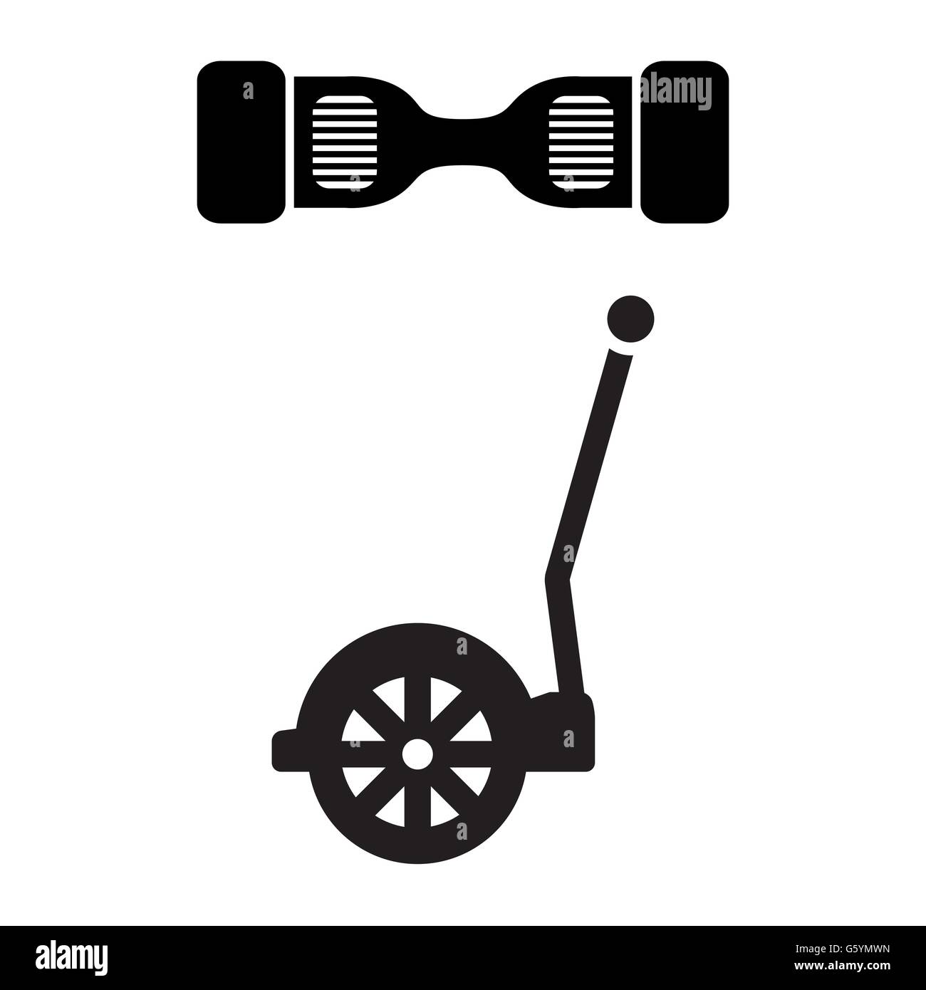 Vector black segway icon Stock Vector Image & Art - Alamy
