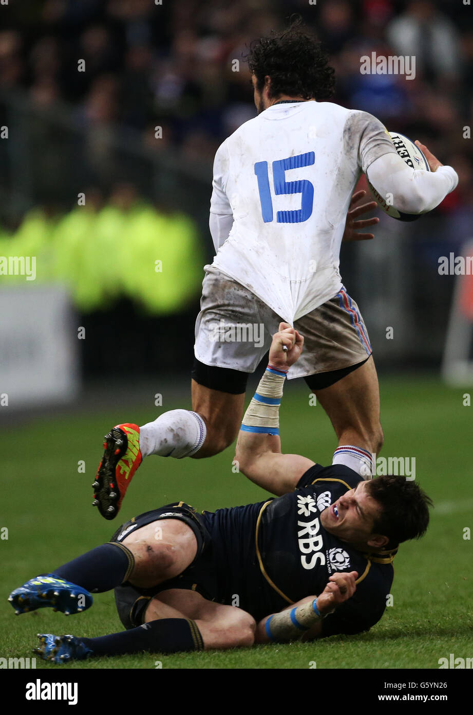 Frances yoann huget leaves behind scotlands sean lamont floor hi-res ...