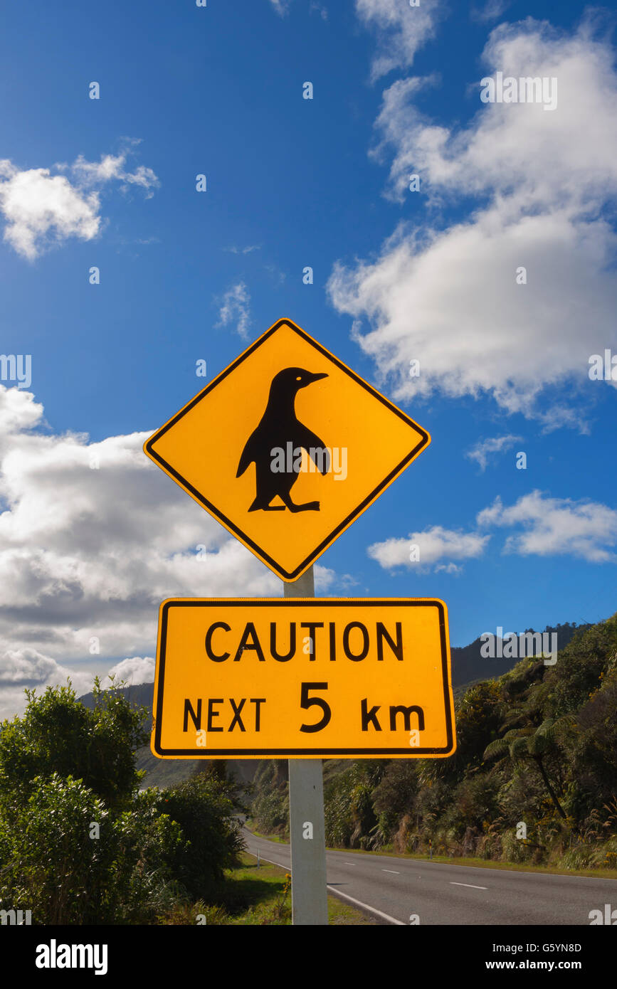 Penguin warning sign hi-res stock photography and images - Alamy