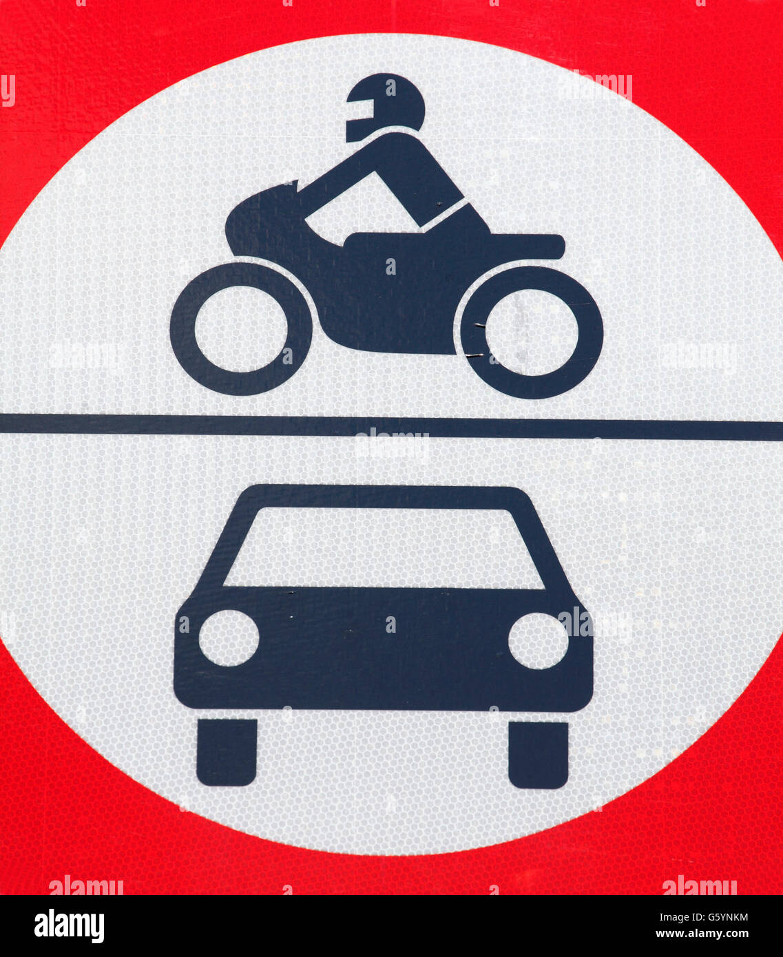 No motorcycles sign hi-res stock photography and images - Alamy