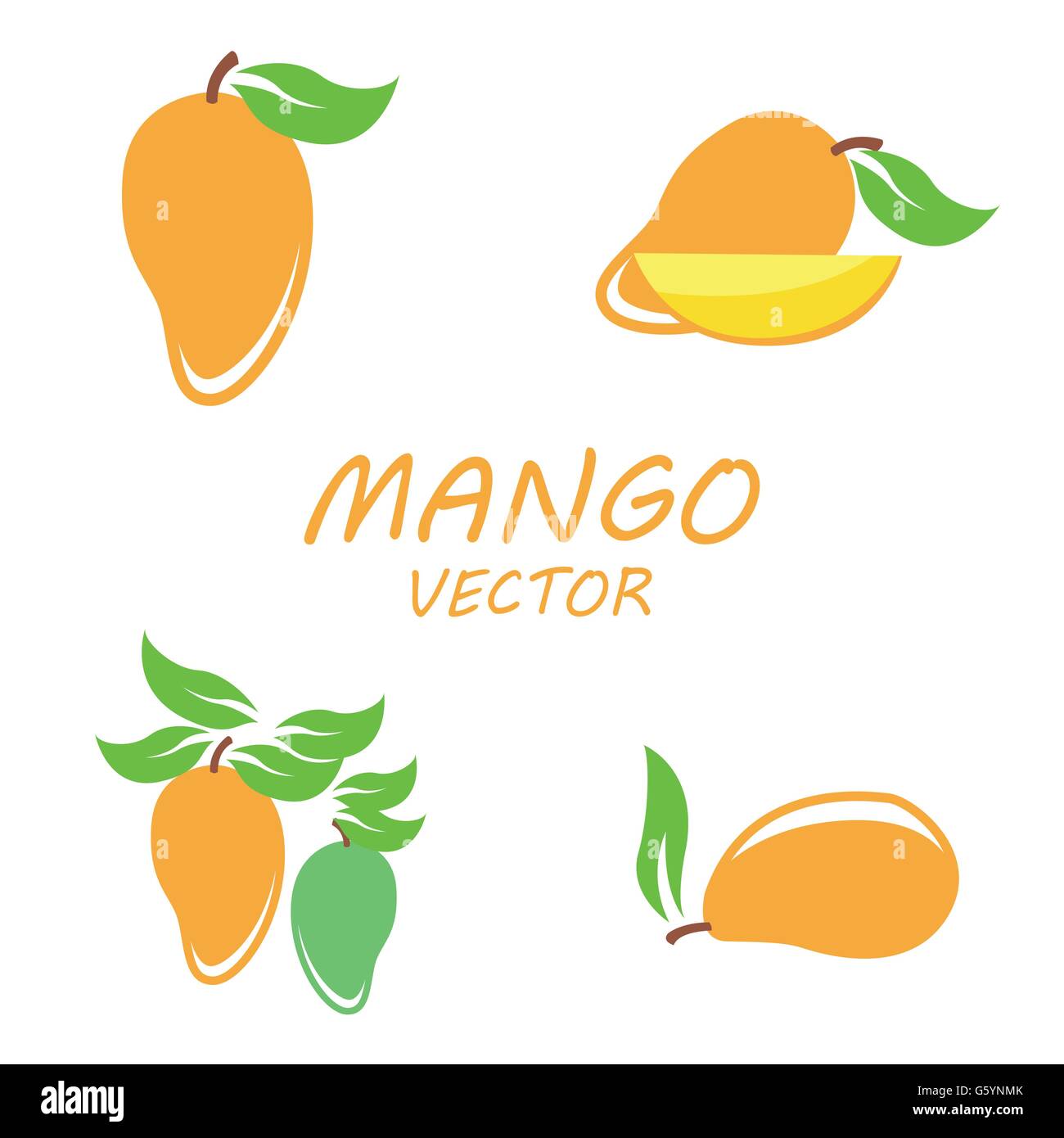 Mango fresh fruit icon hi-res stock photography and images - Alamy