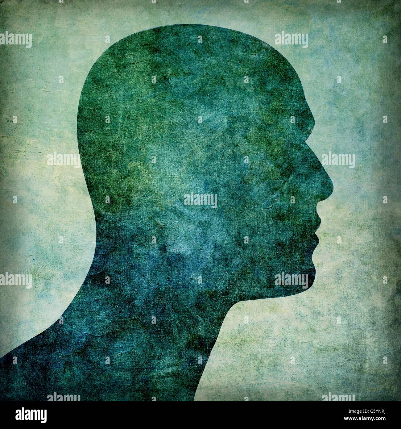 Human profile hi-res stock photography and images - Alamy