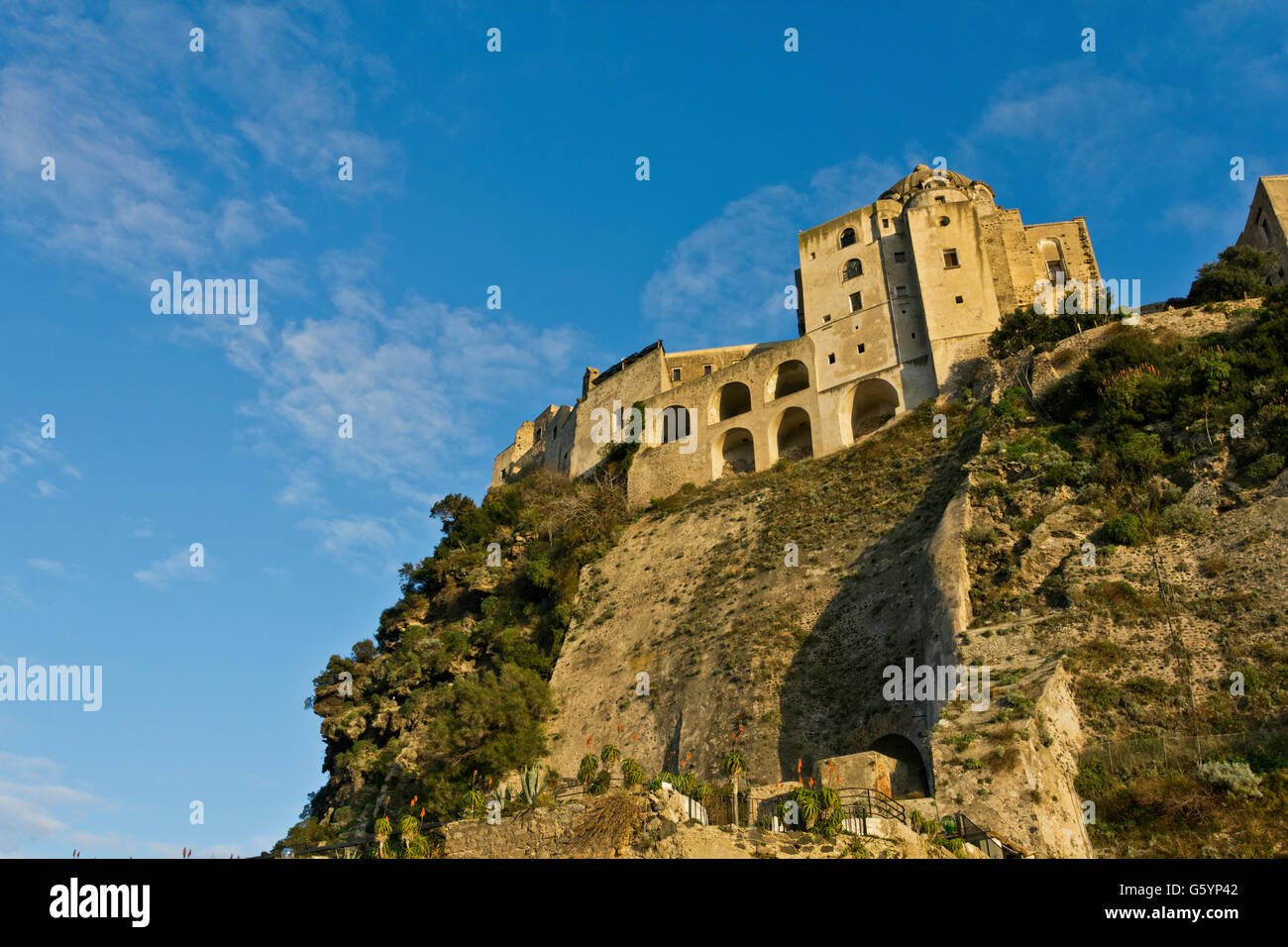 Aragonese Castle in Ischia Ponte, Ischia, Gulf of Naples, Campania ...