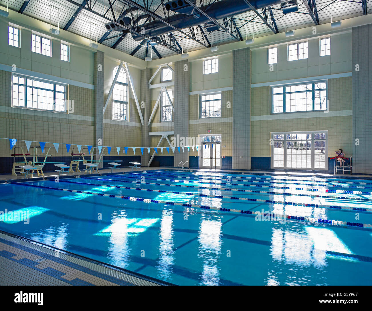 The college interior swimming pool hi-res stock photography and images ...