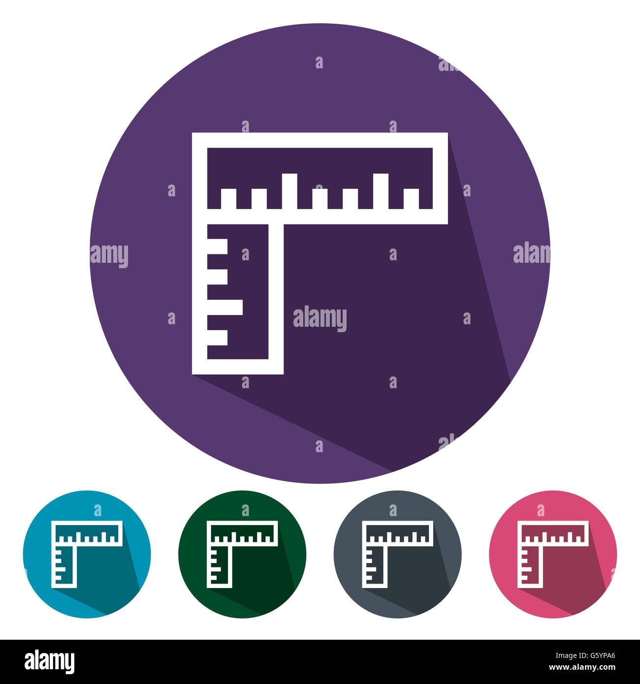 Ruler symbols hi-res stock photography and images - Alamy