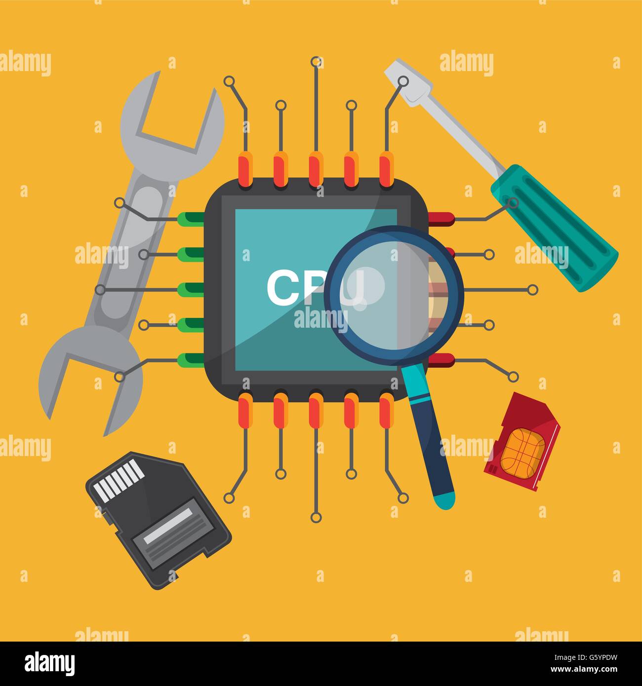 Wireless technolog Stock Vector Images - Alamy