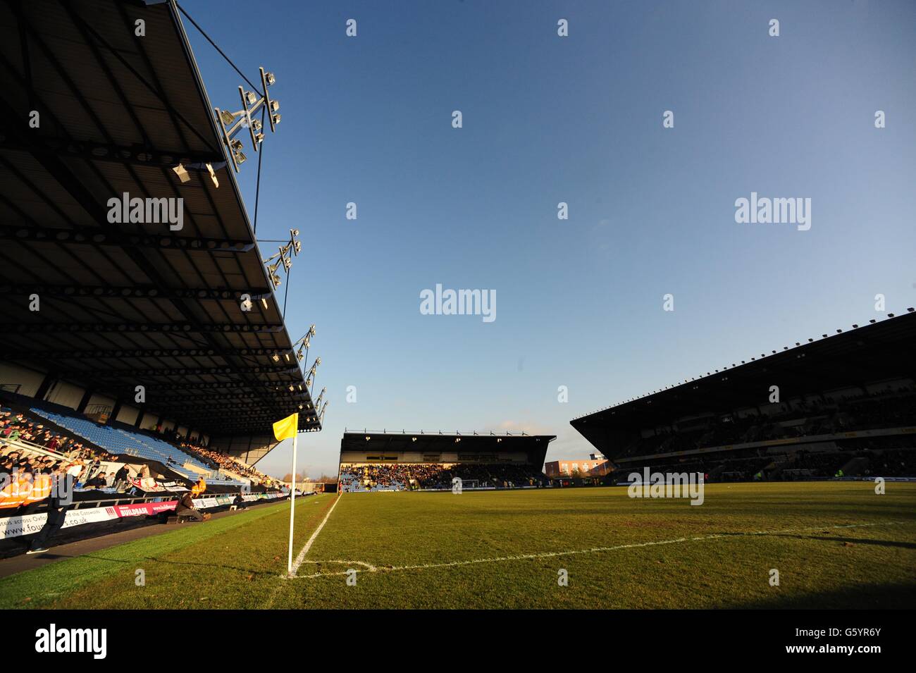 Soccer football league two oxford united port vale stadium hi-res stock ...