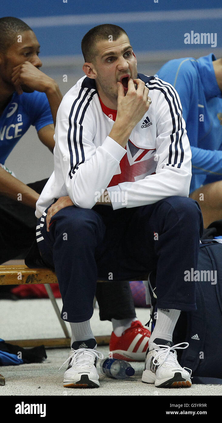 Great Britain's Robbie Grabarz after going out of the men's high jump ...