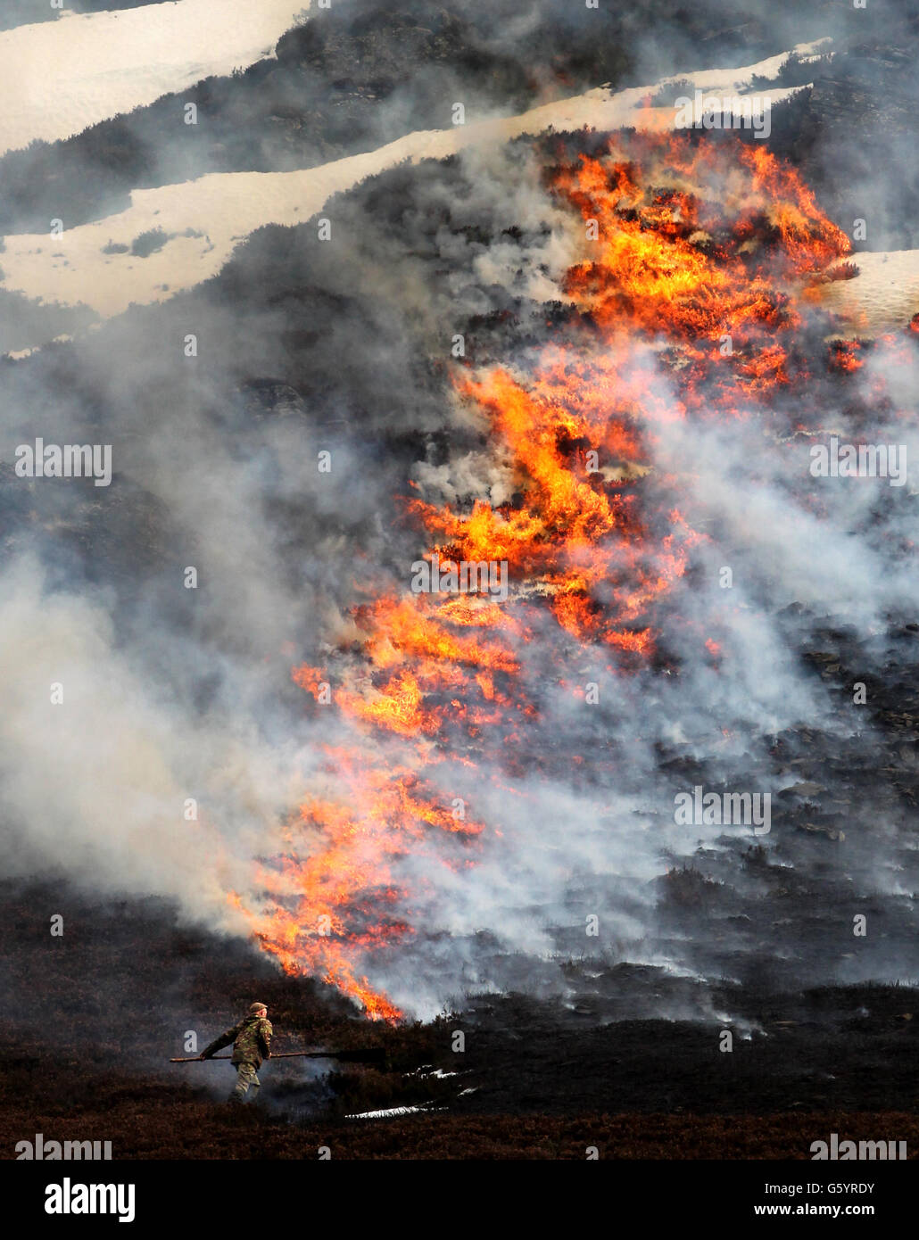 Back burning hi-res stock photography and images - Alamy