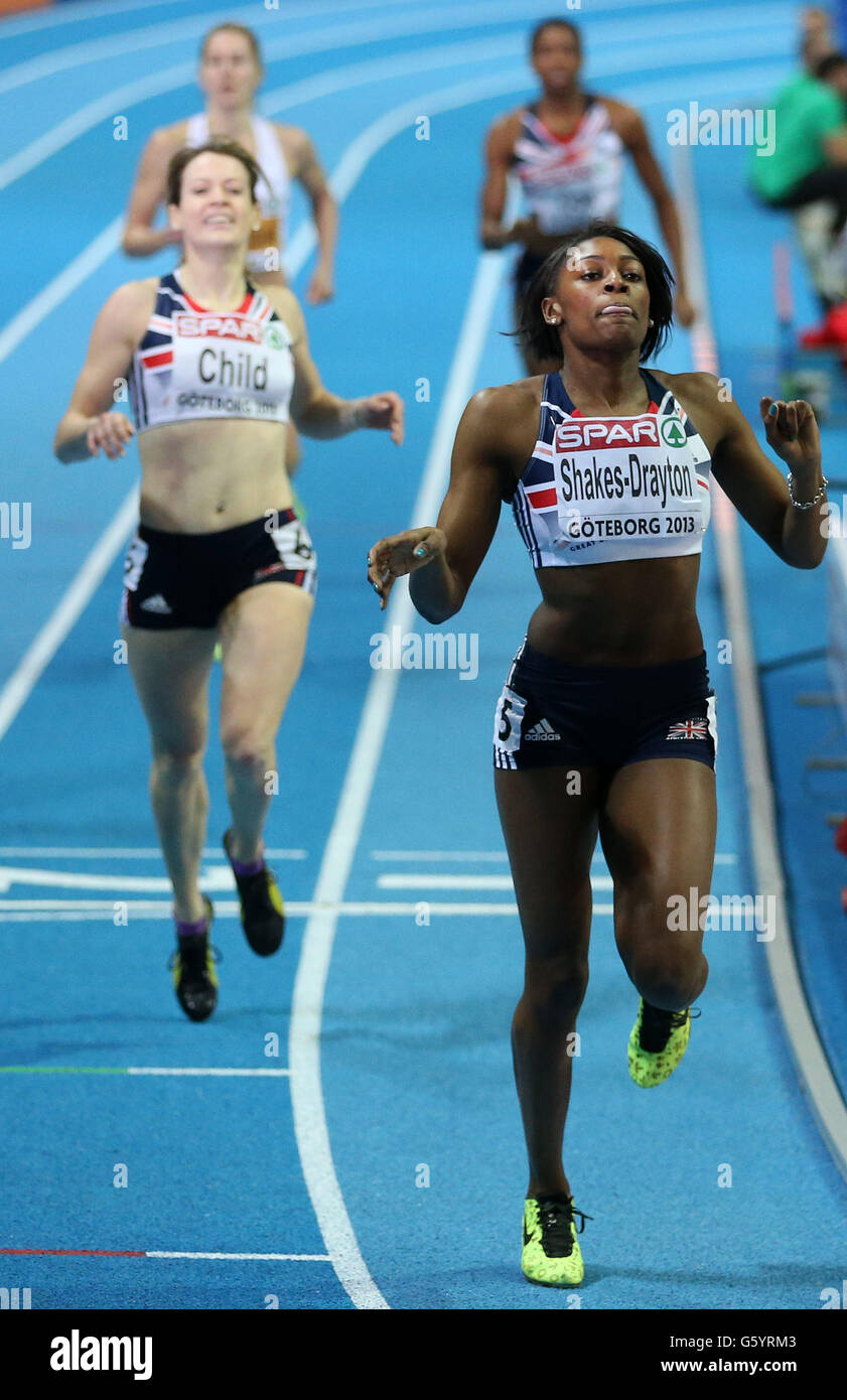 Great Britain's Perri Shakes-Drayton finishes first ahead of Great ...
