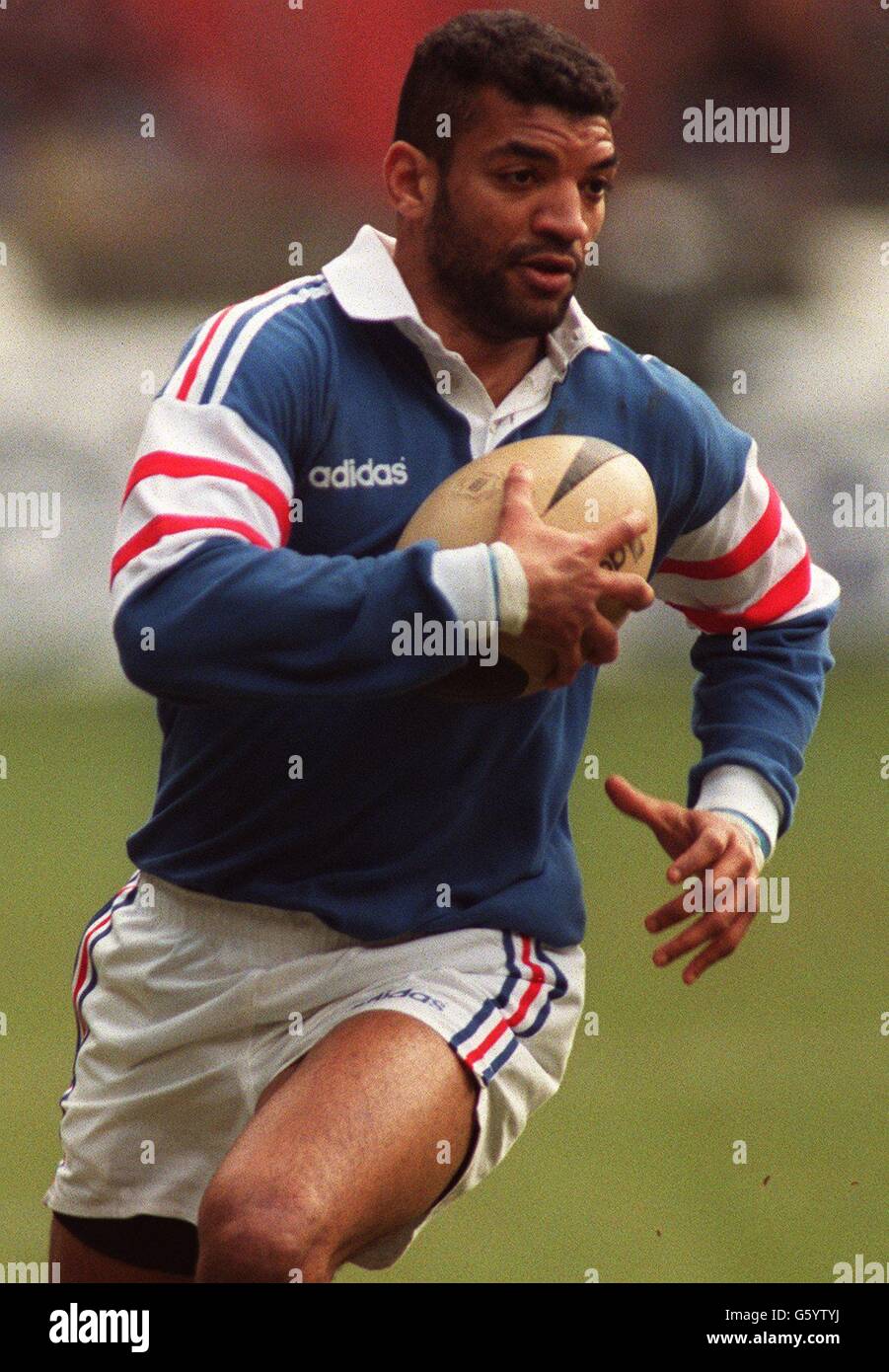 Rugby Union Five Nations. Emile Ntamack France Stock Photo - Alamy