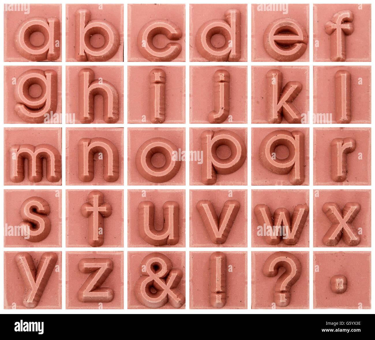 English alphabetical lowercase, isolated on white background Stock ...