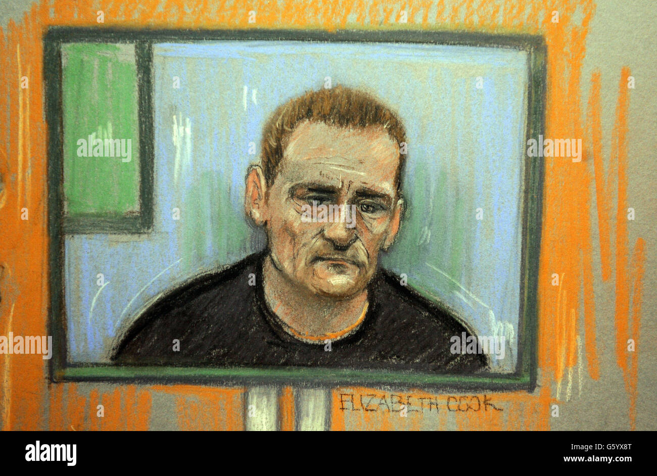 Elizabeth cook court artist hi-res stock photography and images - Alamy