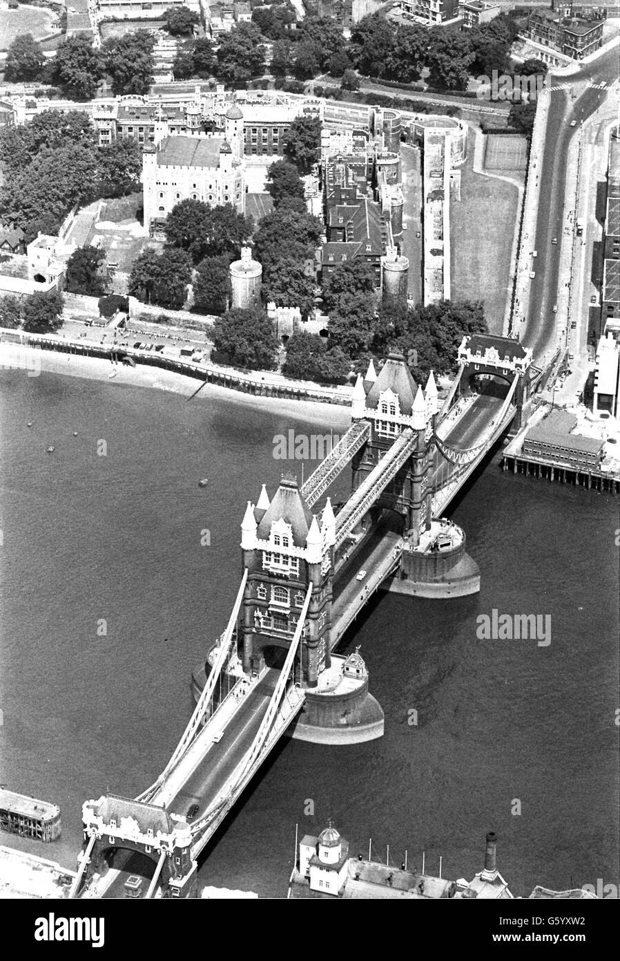 Tower Bridge, from an aerial view. Tower Bridge, from an aerial view ...