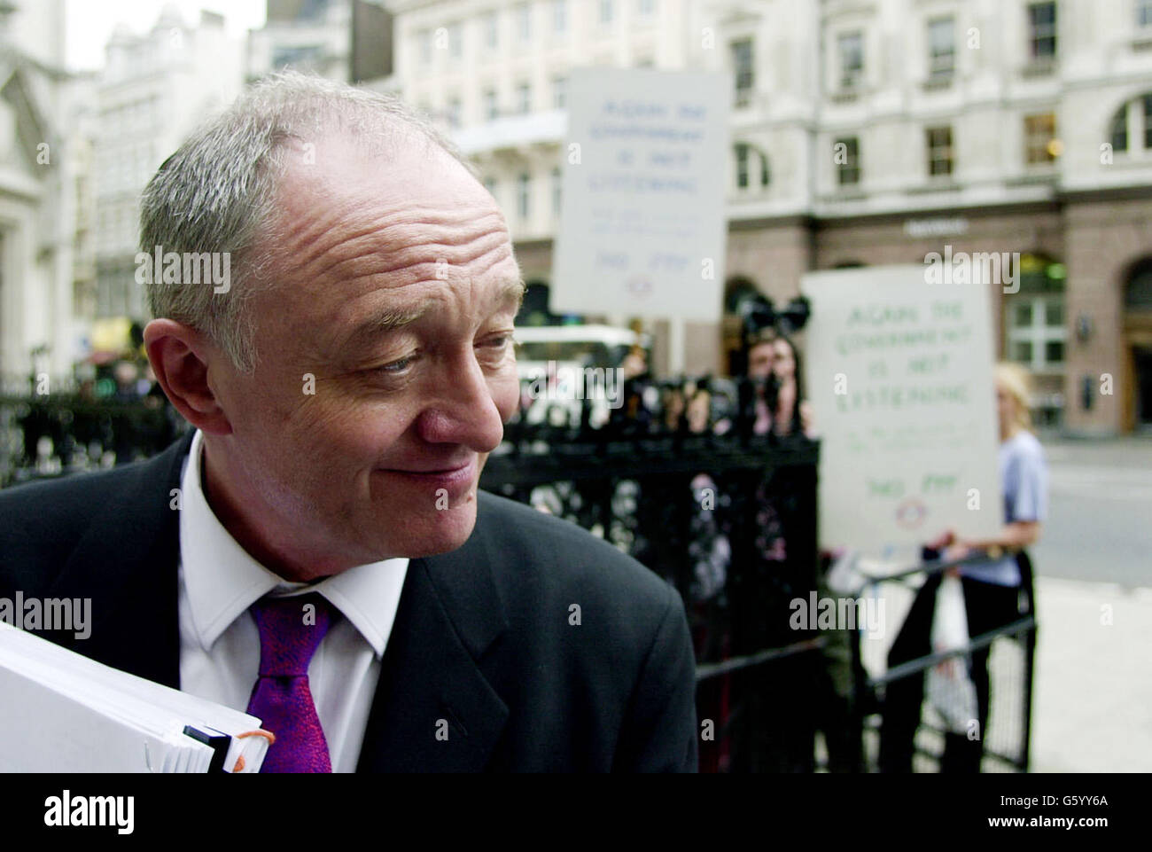 The Mayor of London Ken Livingstone arrives at the High Court in ...