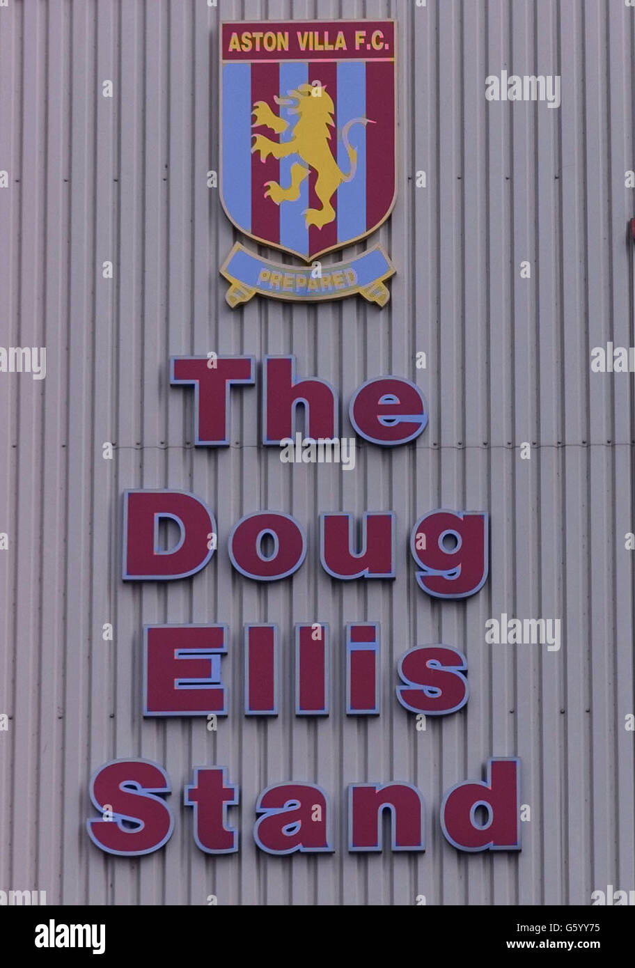 Doug ellis stand villa park hi-res stock photography and images - Alamy