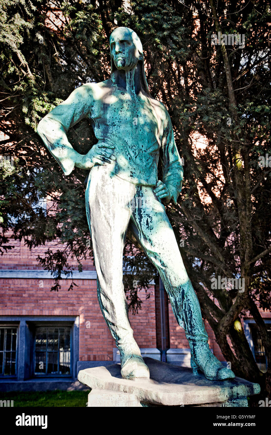 Copenhagen, Denmark - bronze statue of a harbor worker by Constantin ...