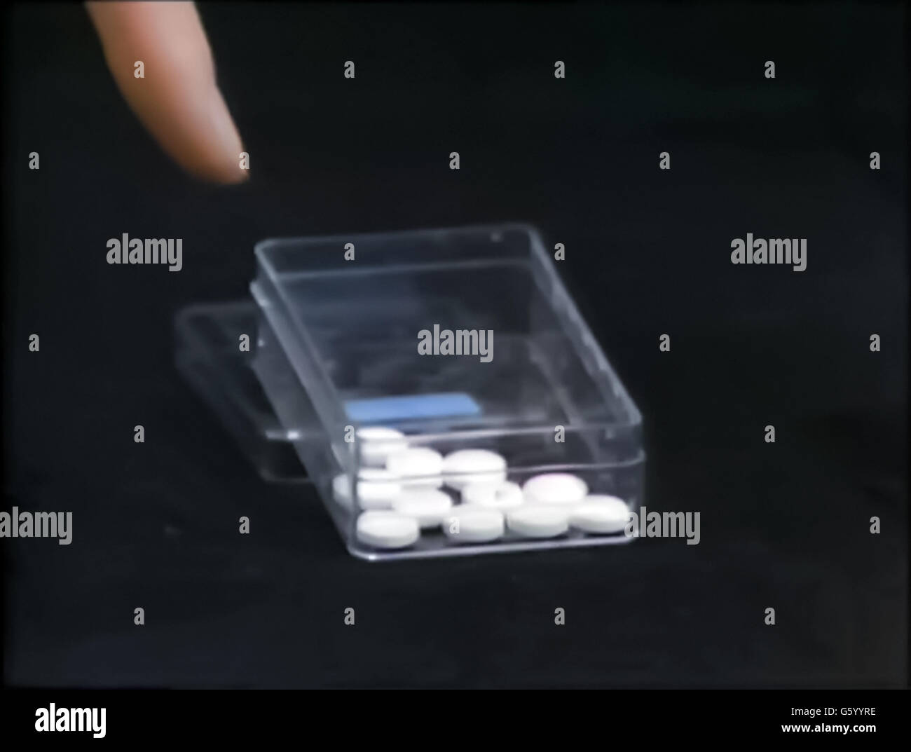 Speed (amphetamine sulphate) tablets, still from the BBC’s “Drugwatch ...