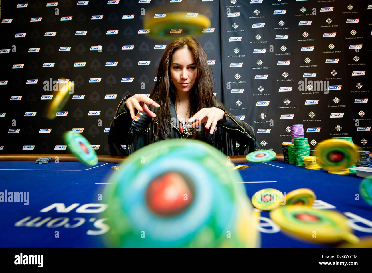 Poker player Liv Boeree during the PokerStars London Poker Festival, at ...
