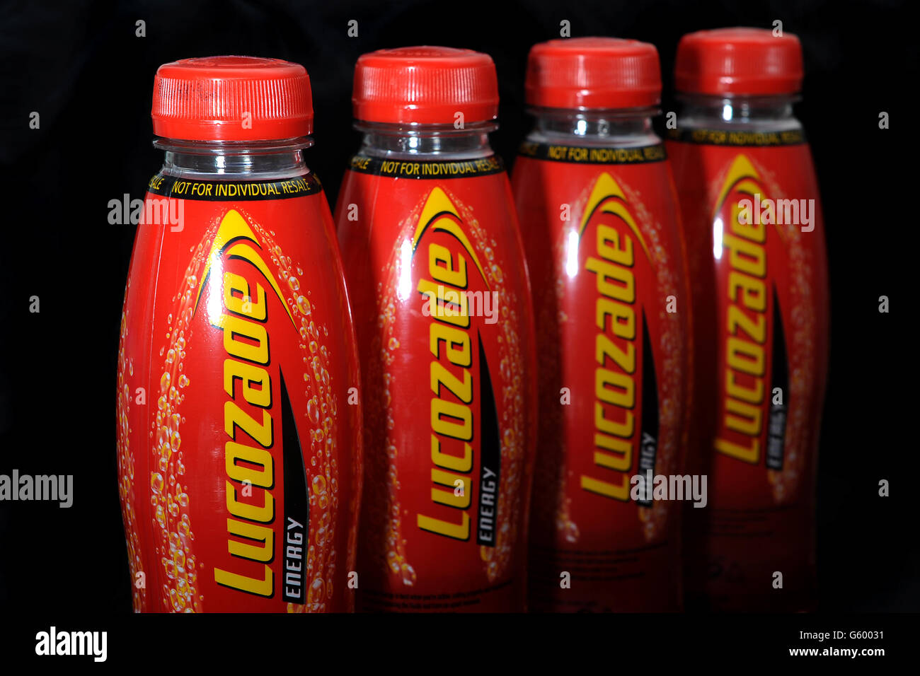 A general view of Lucozade energy soft drink.. A general view of ...