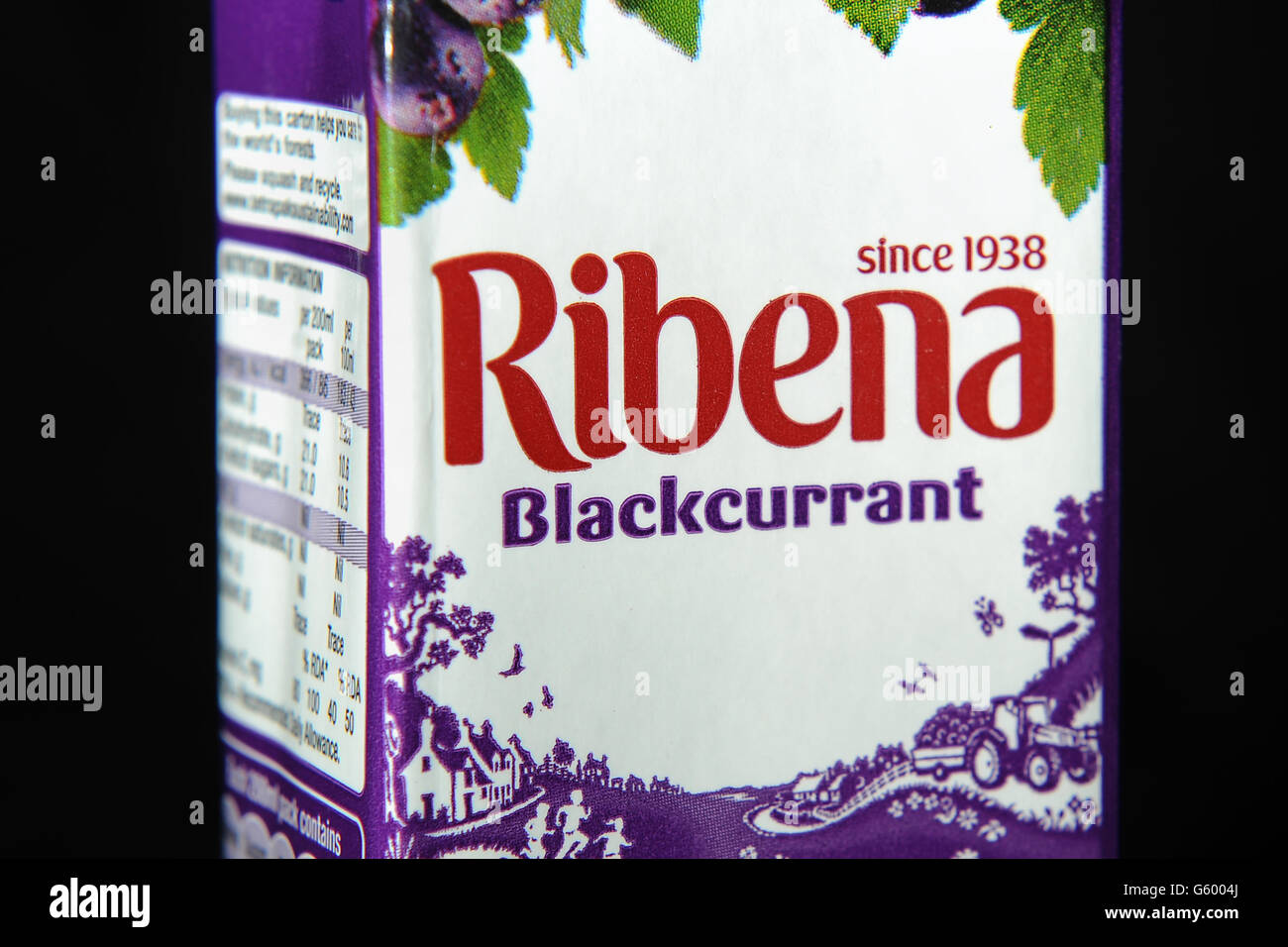 A general view of ribena soft drink hi-res stock photography and images ...