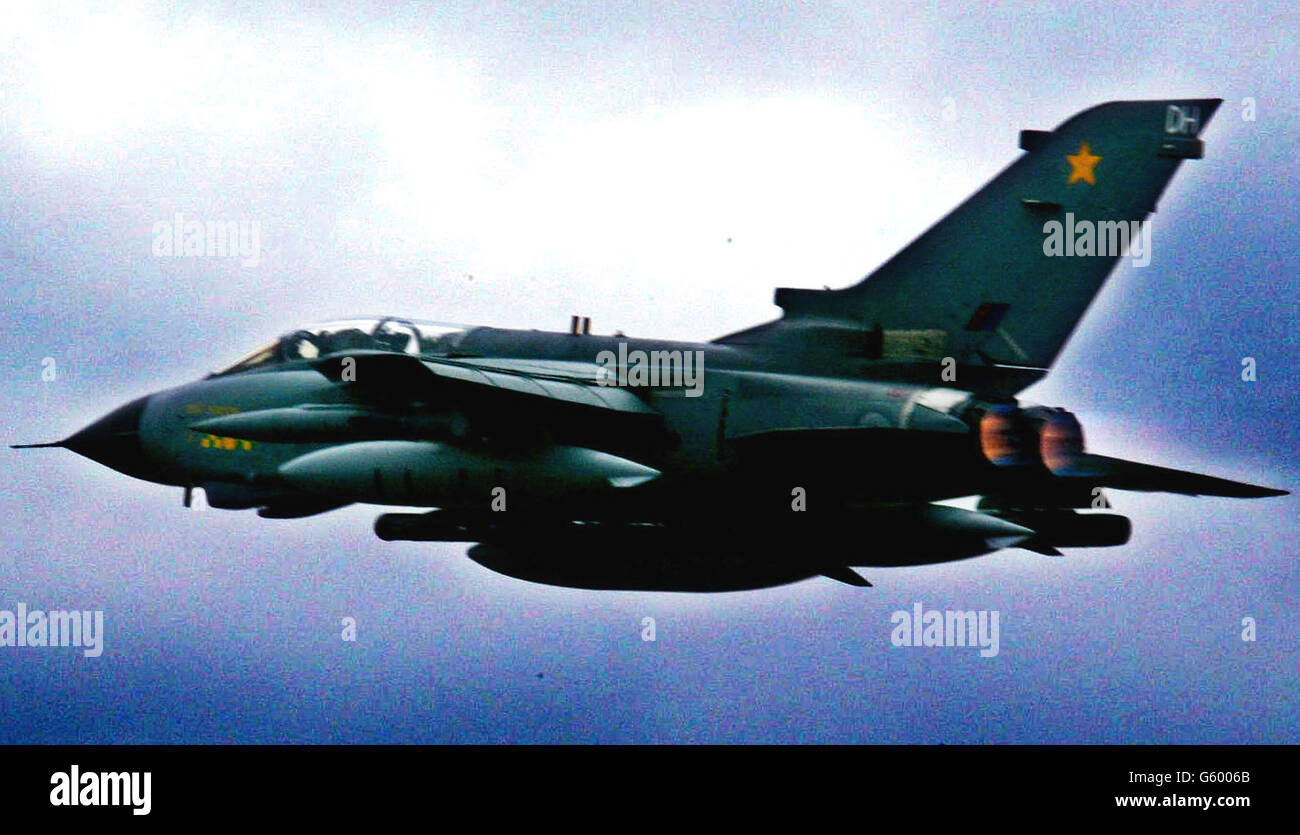 A Tornado Gr4 taking off from RAF Marham,Norfolk Stock Photo - Alamy