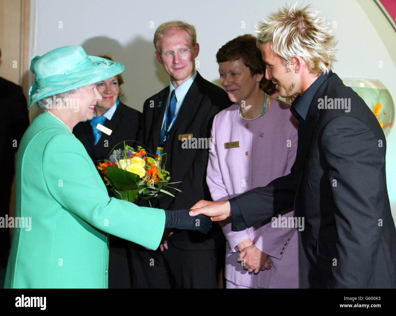 Britain's Queen Elizabeth II meets England National Soccer Captain ...