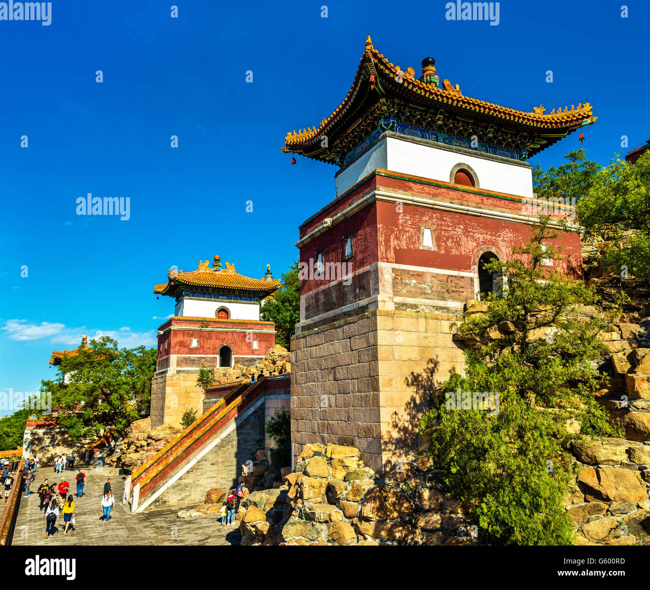 Four Great Regions Temple at the Summer Palace in Beijing Stock Photo ...