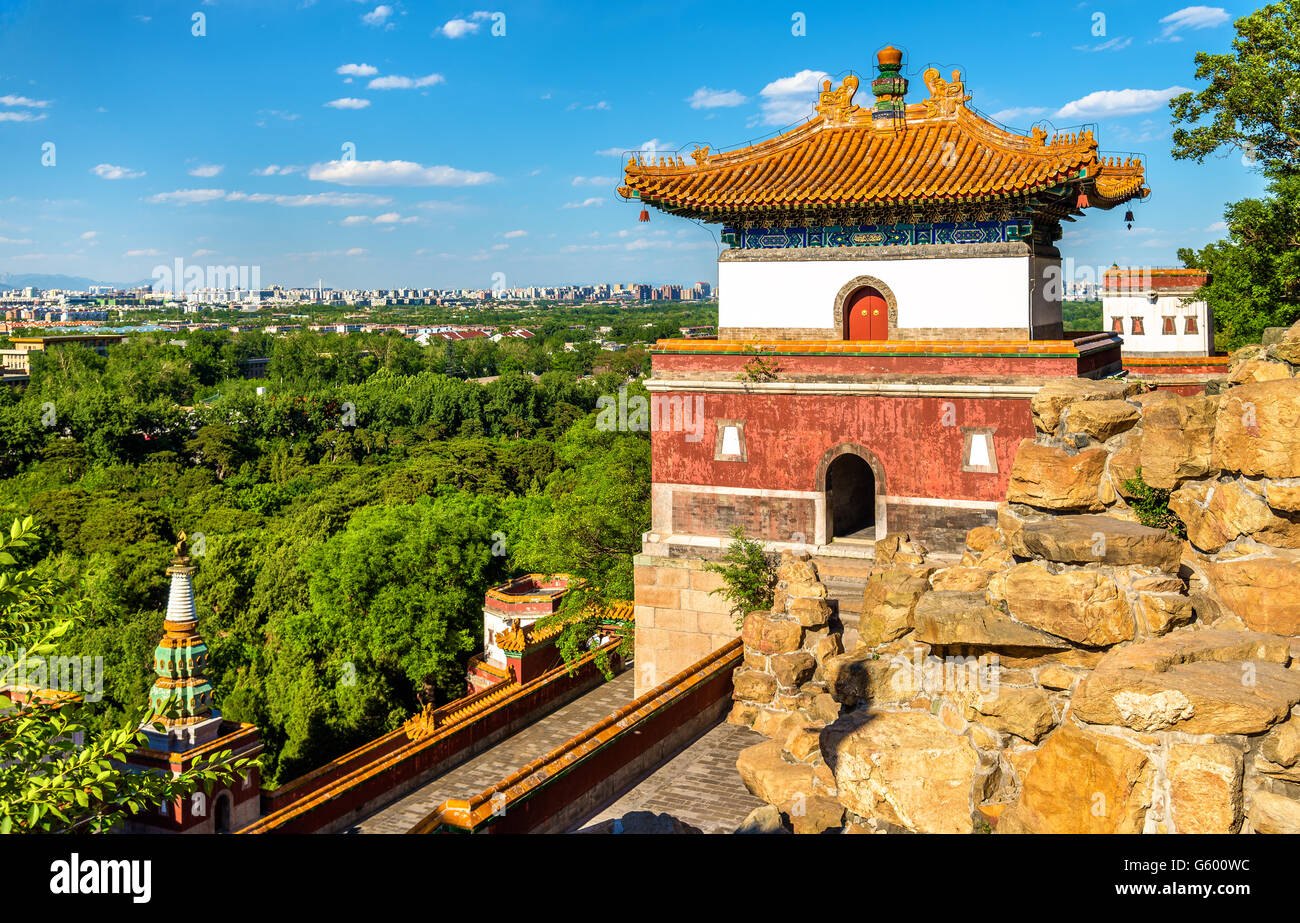 Four Great Regions Temple at the Summer Palace in Beijing Stock Photo ...