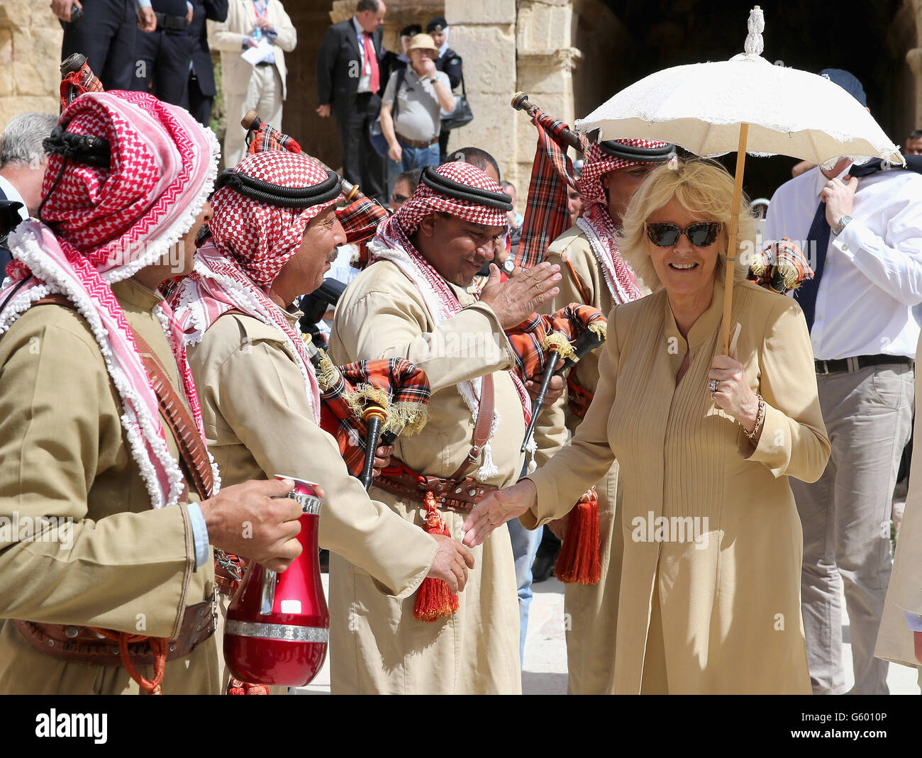 Prince and Duchess in Jordan Stock Photo - Alamy