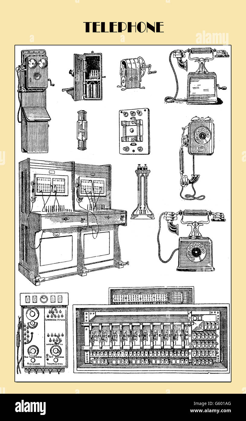 Telephone drawing hi-res stock photography and images - Alamy