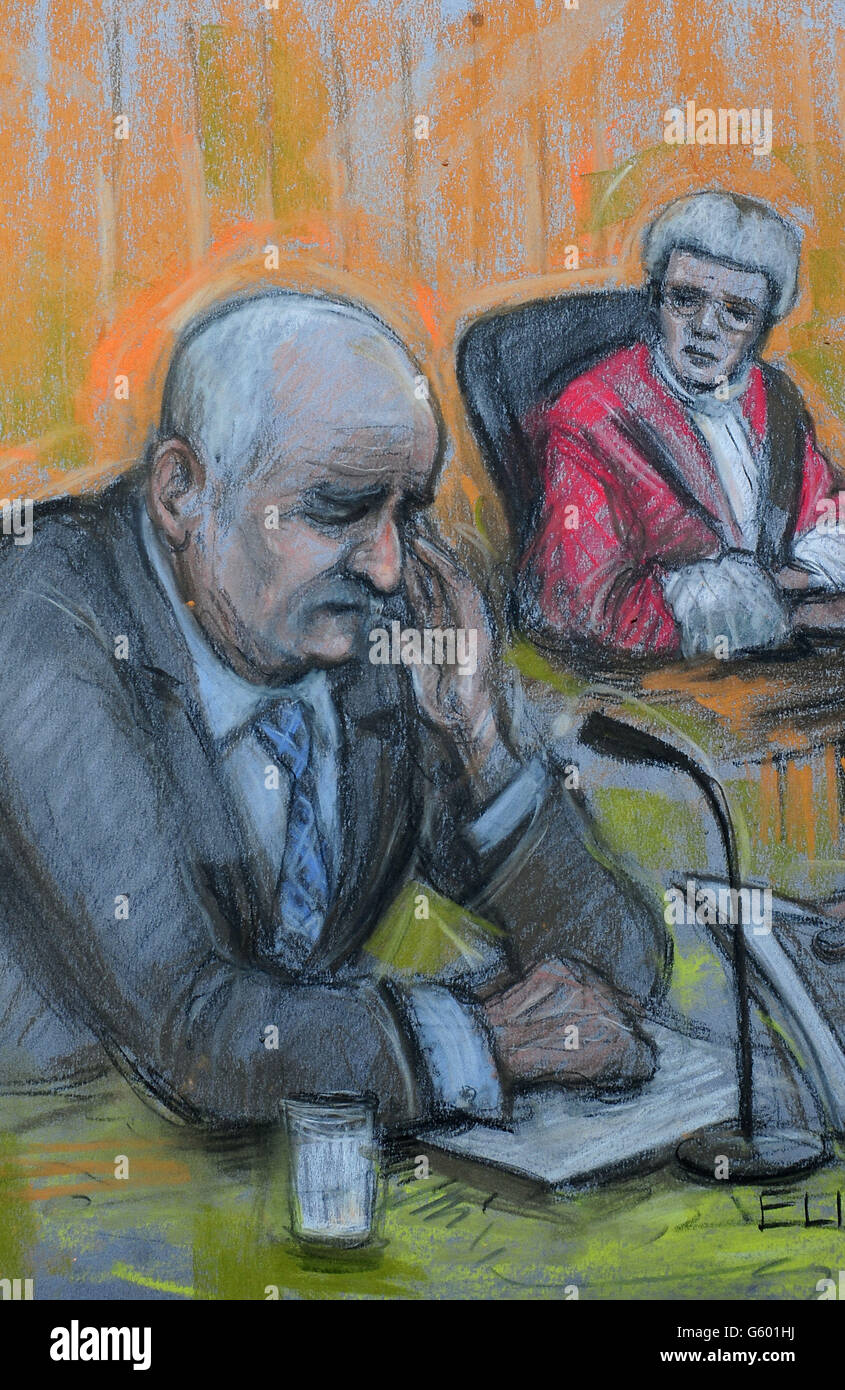 Witness in court drawing hi-res stock photography and images - Alamy