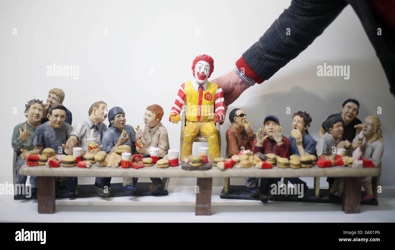 The Gluttony of the Last Supper Stock Photo - Alamy