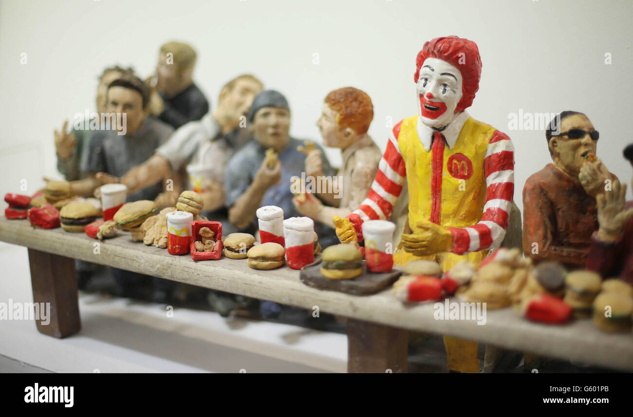 The Gluttony of the Last Supper Stock Photo - Alamy