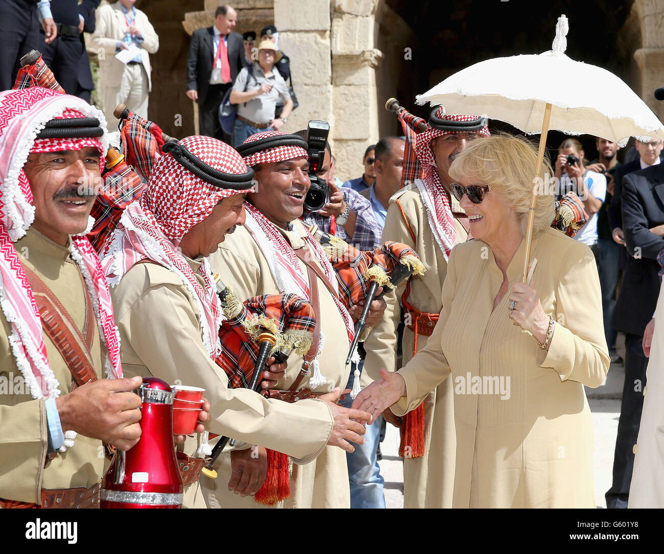 Prince and Duchess in Jordan Stock Photo - Alamy