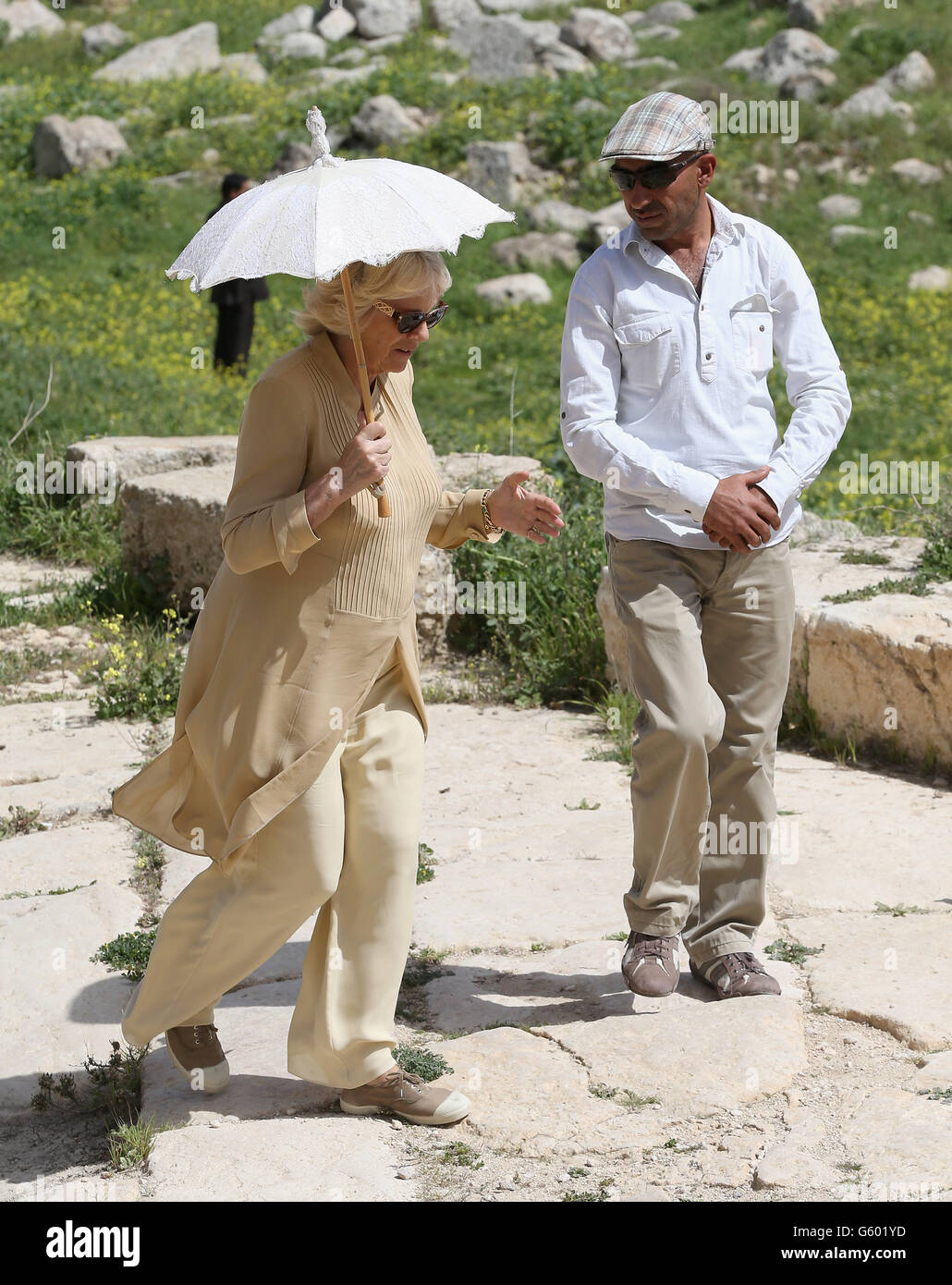 Prince and Duchess in Jordan Stock Photo - Alamy