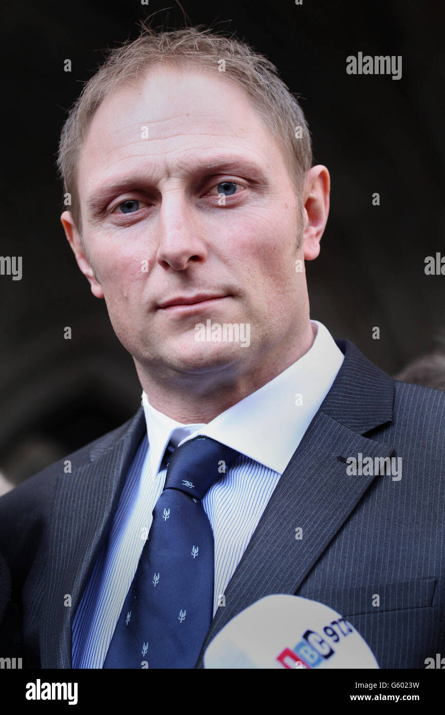 Danny Nightingale leaves the High Court in London after he has won an ...