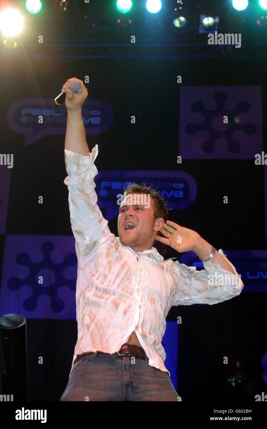 Singer Daniel Bedingfield before performing at the Feel The Noise Live ...