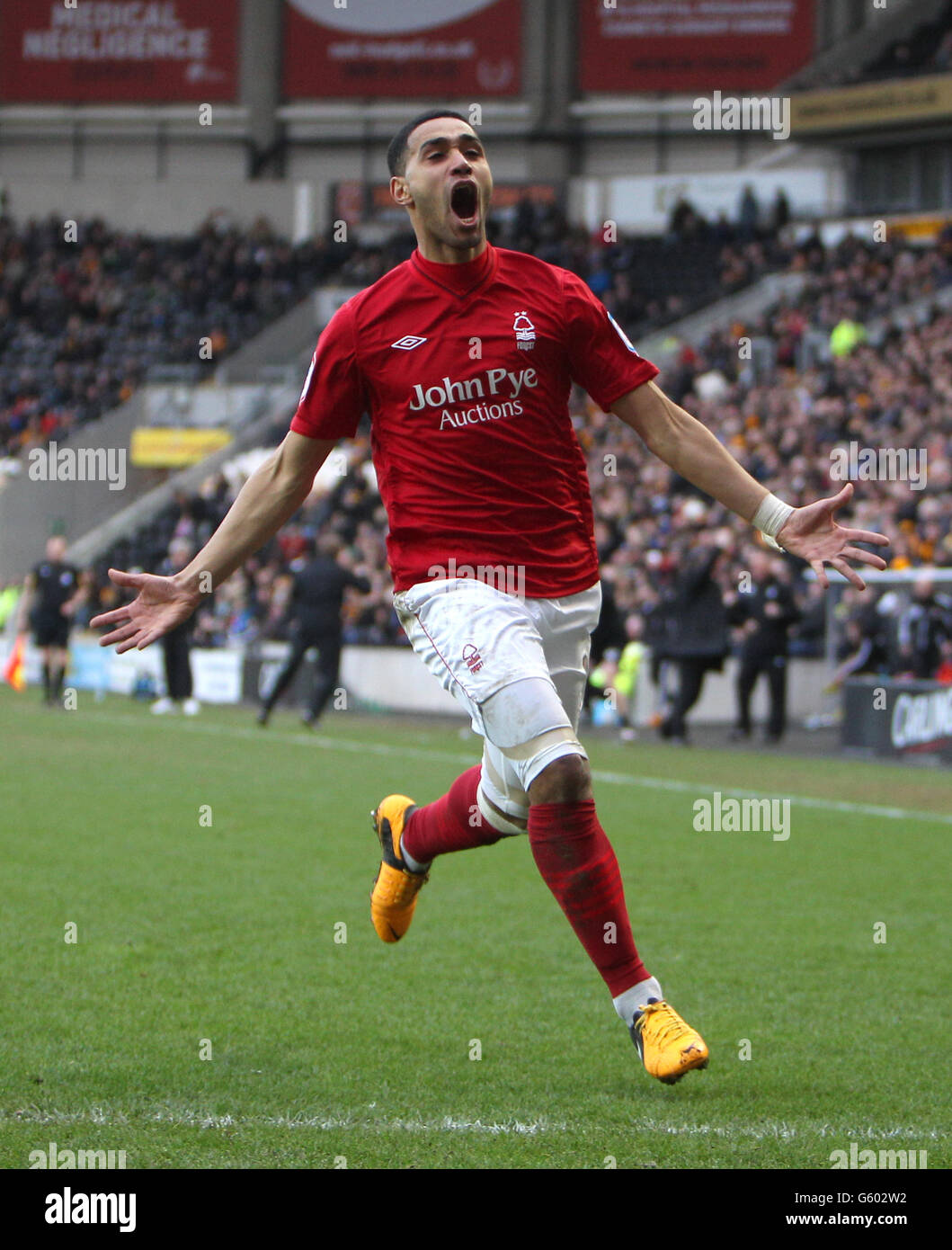 Nottingham Forest's Lewis McGugan celebrates scoring the winning goal ...