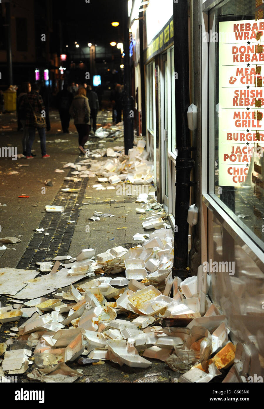 Nightlife in Cardiff Stock Photo - Alamy