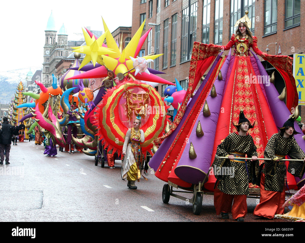 St patricks day parade belfast hi-res stock photography and images - Alamy