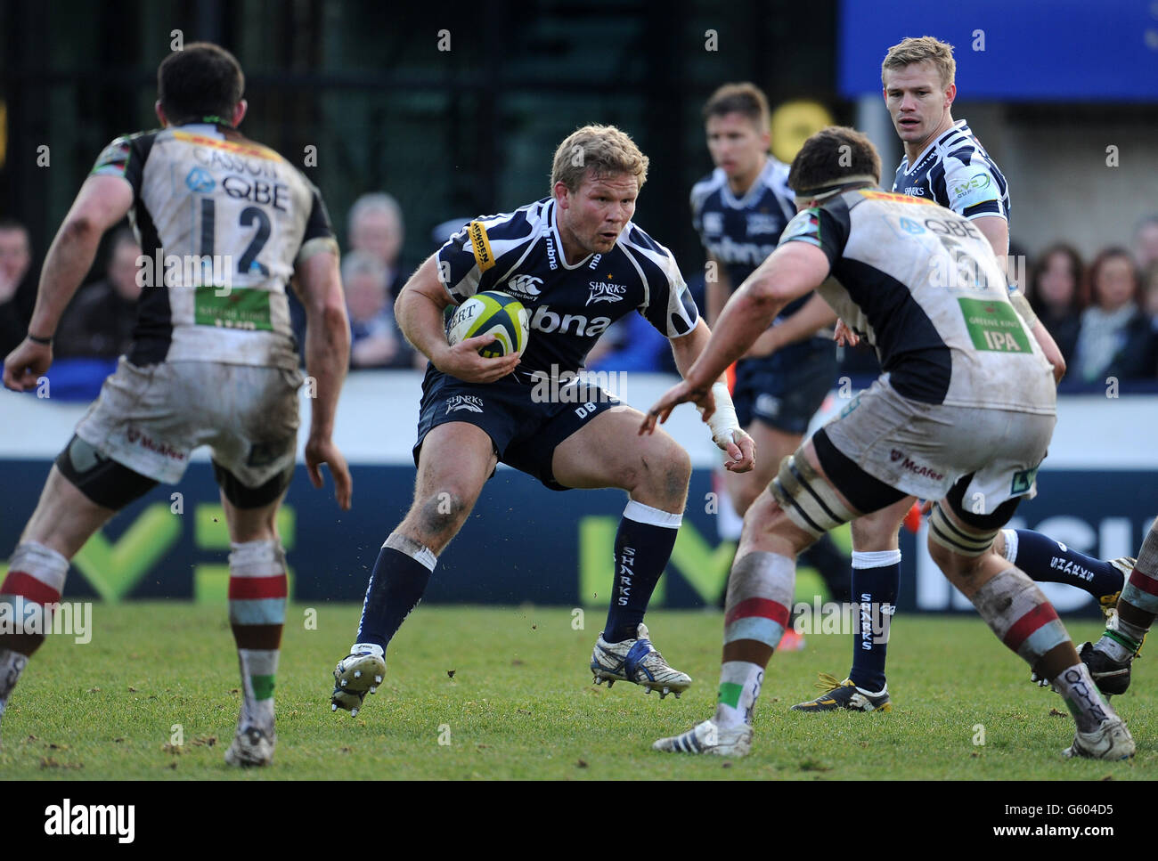 Sale Sharks' Daniel Braid during the LV=Cup Final at Sixways Stadium ...