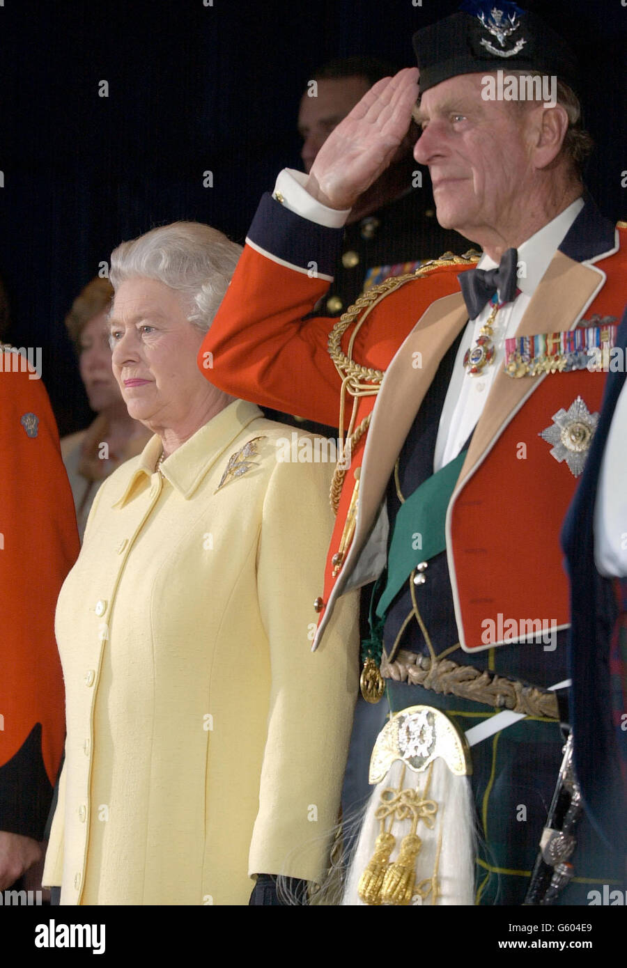 Queen philip kilt hi-res stock photography and images - Alamy