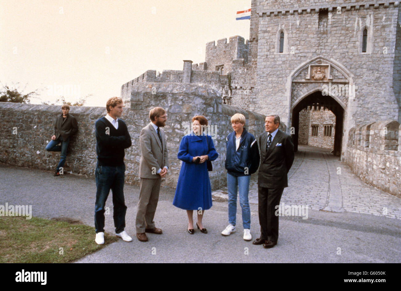 Prince Willem, flanked by his parents Queen Beatrix and Prince Claus of ...