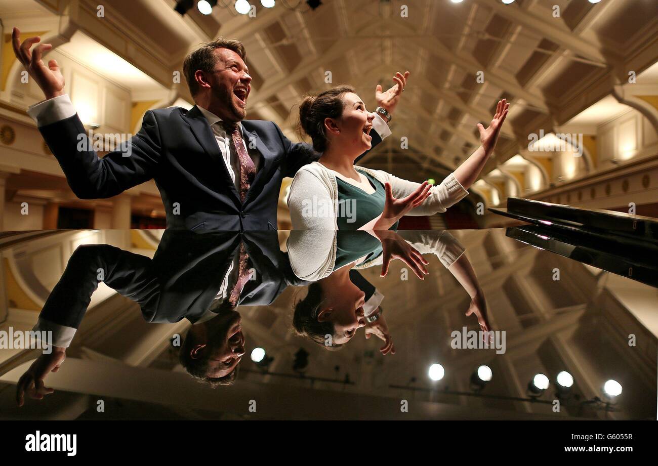 Rory Musgrave from Co.Galway winner of the Mahler Prize with Rachel ...